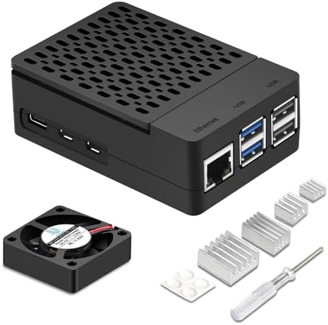 Amazon.com: Raspberry Pi 3 B+ Case, iUniker Raspberry Pi Fan ABS Case with Cooling Fan ...