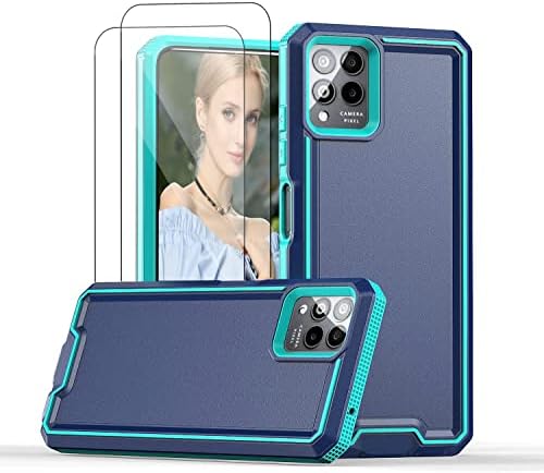 Amazon.com: MLDWH for T-Mobile Revvl 6X Pro 5G Case [Shockproof] [Dropproof] Tempered Glass ...