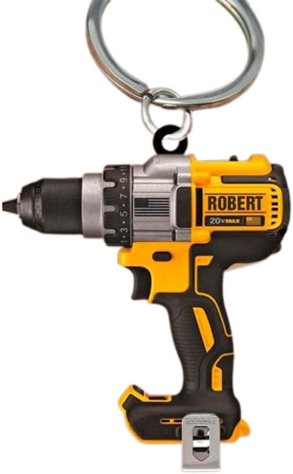 Middlepeace Personalized Power Tool Acrylic Keychain 2D Flat Compact ...