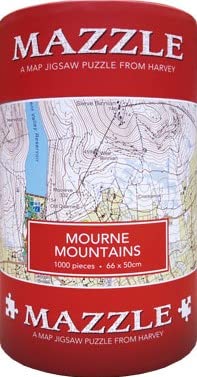 Mourne Mountains Mazzle (Map Jigsaw Puzzle): Amazon.co.uk: Harvey Maps ...