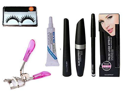 Buy GOLD MAX Eye Makeup Combo Kit (1 Eyelash Curler + 1 Eyelash + 3 in ...