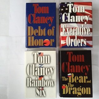 Tom Clancy Set of 4 (Debt of Honor, Executive Orders, Rainbow Six, The ...
