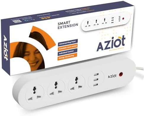 SMARTMESH WiFi +BLE Smart Power Strip Extension Powered by Jio IoT | 4 ...