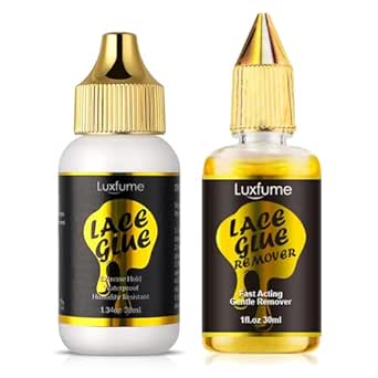 Lace Wig Glue Set, Wig Adhesive Glue and Remover, Strong Hold Invisible ...