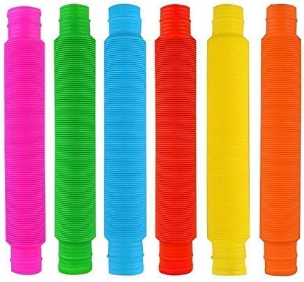 Buy Montek 6 Pcs Fidget Pop Tube Toys for Kids Fidget Pipe Stress ...
