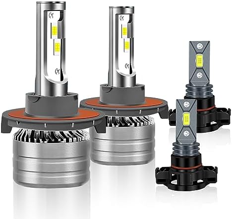 LED Headlight Bulbs Compatible For Dodge Grand Caravan 2010, 9008 High ...