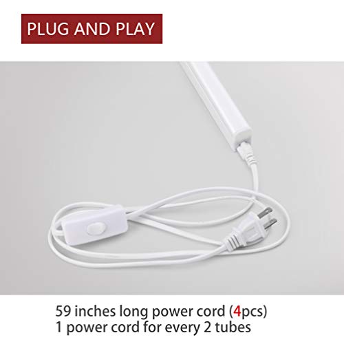 Kihung LED T5 Integrated Light Fixture, 3FT, 15W, 1650lm, 6500K ...