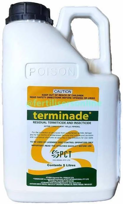 TERMINADE 5L Surefire PCT Residual Termiticide Fipronil Pest Termite ...