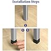 Amazon.com: uxcell Furniture Angle Iron Foot Pads L Shaped Rubber Leg ...