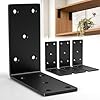 Amazon.com: Dabolang 4 Pcs 5" X 5" X 3" Heavy Duty L Brackets for Wood ...