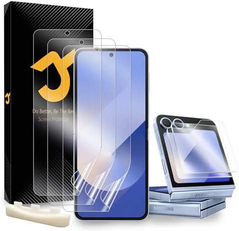 Amazon.com: JZG 3+2 Pcs for Samsung Galaxy Z Flip 6 Screen Protector, 2 ...