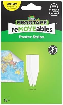 Amazon.com: FrogTape reMOVEables Poster Strips, No Damage Hanging ...