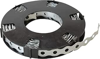 10 Metre Roll of 12mm Multi Purpose Perforated Galvanised Steel Strap ...