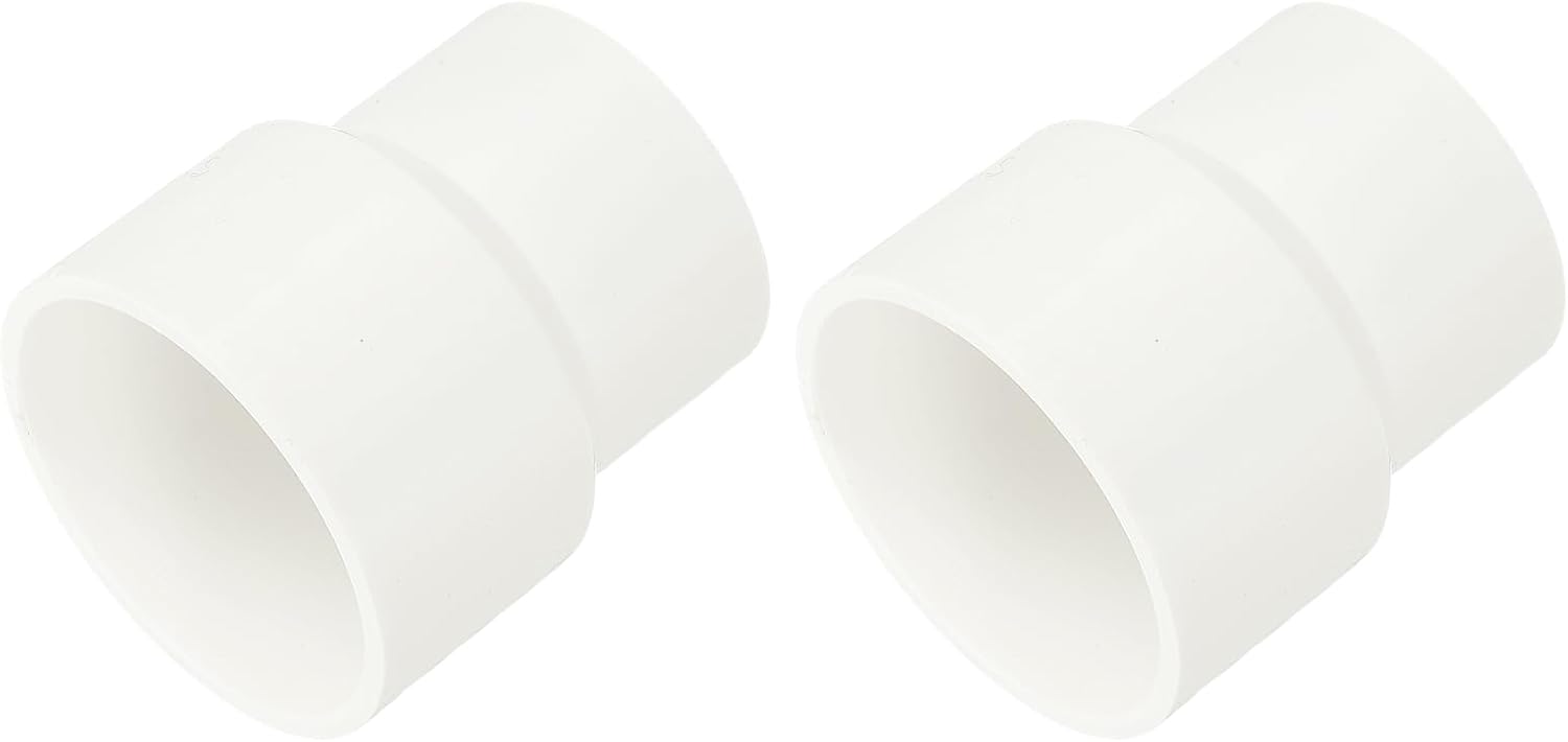 Amazon.com: uxcell 2pcs UPVC Reducer Pipe Fitting, 40x50mm PVC Straight ...