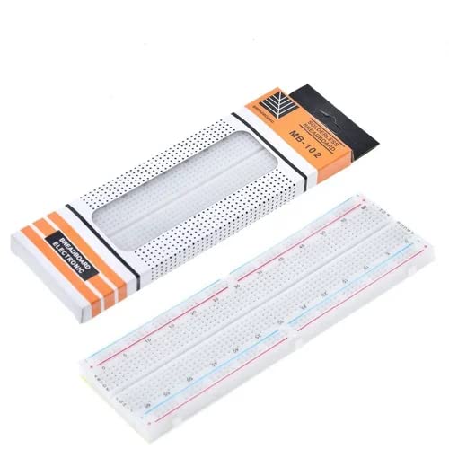 MB102 830 Point Solderless Breadboard - High Quality - PD HUB - Pack of 3 : Amazon.in ...