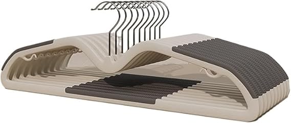 Amazon.com: 10 Pack Short Neck Hangers,Hangers Heavy Duty Plastic Thick ...