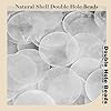 Amazon.com: Tatuo 60 Pcs Round Capiz Shells with 2 Holes Round Natural ...
