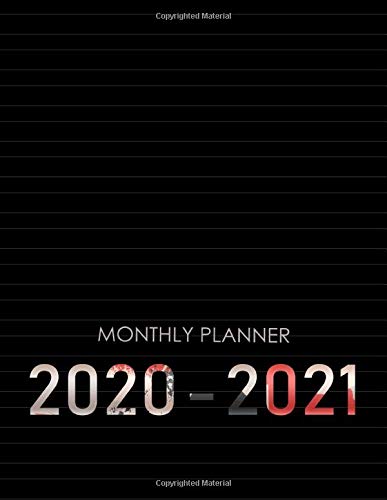 monthly planner 2020-2021: 8.5 x 11 " 2 year calendars ( January 2020 ...