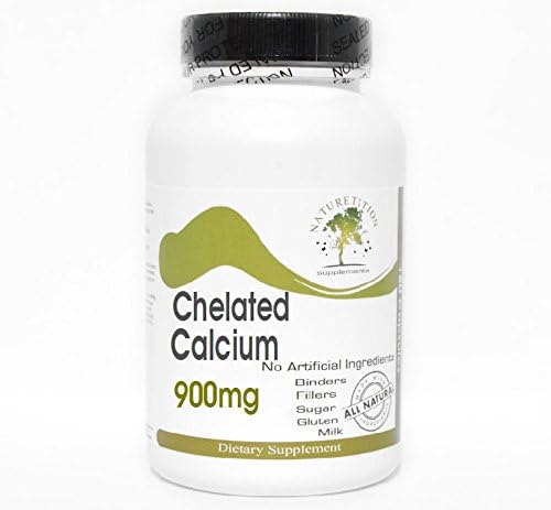 Amazon.com: Chelated Calcium 900mg ~ 100 Capsules - No Additives ...
