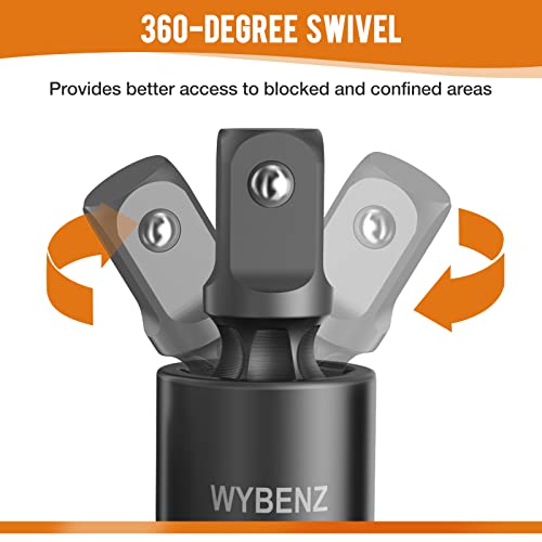 Snapklik.com : Universal Joint Swivel Socket Adapter Set 1 Drivers