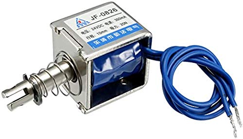 Buy Fielect DC 24V 0.35A 20N 10mm Stroke Pull Type Solenoid ...