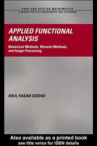 Applied Functional Analysis: Numerical Methods, Wavelet Methods, and Image Processing (Chapman ...