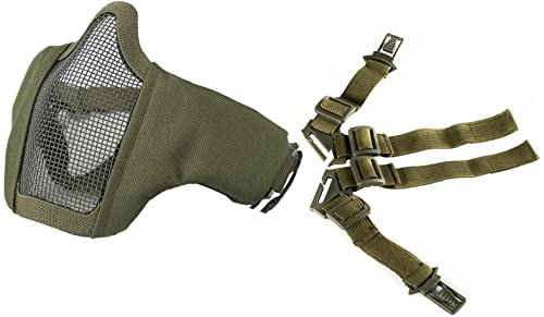 Snapklik.com : OneTigris 6 Foldable Half Face Mesh Mask Military Style ...