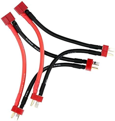 Amazon.com: FLY RC 4Packs No Wire T Parallel Connector 1 Female to 2 ...