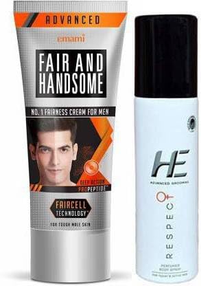 EMAMI i Fair & Handsome No.1 Fairness Cream For Men 60g (60g) & HE ...