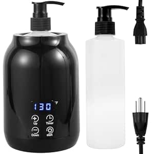 Amazon.com : Massage Oil Warmer, Professional Electric Lotion Digital Heater with Two Oil ...