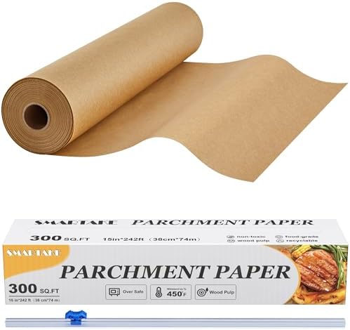 Amazon.com: SMARTAKE Parchment Paper Roll for Baking, 15 in x 242 ft ...