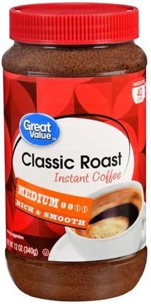 Amazon.com : Classic Roast Instant Coffee, Medium Roast, 12 oz (1 ...