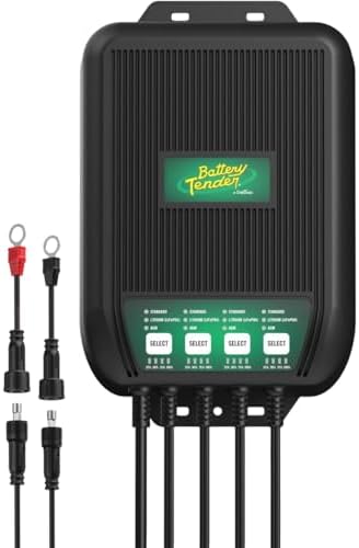 Amazon.com: Battery Tender WaveCharge Pro 4 Bank Marine Battery Charger ...