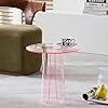 Amazon.com: ACRYLCASE Acrylic Furniture Table End Side Round Shape ...