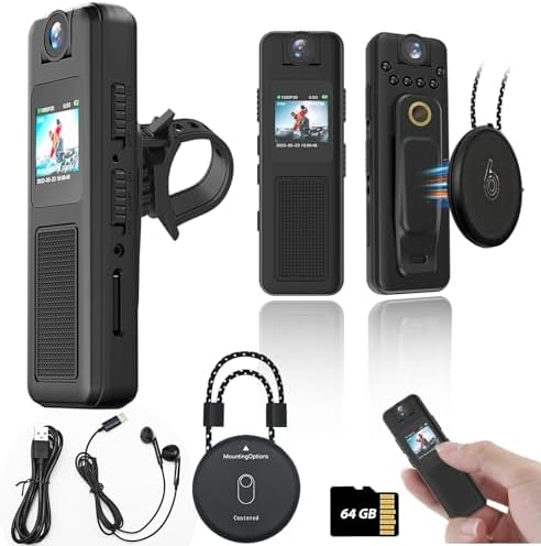 Amazon.com : Small Body Camera Ture 1080P Full HD ,Mini Body Camera ...