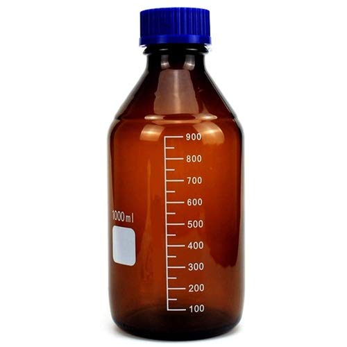 ABG BOROSILICATE GLASS AMBER COLOR REAGENT BOTTLE WITH SCREW CAP ...