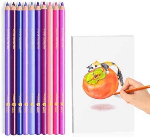 Amazon.com: Woomer Colored Pencils: 10-Piece Purple Colored Pencils ...