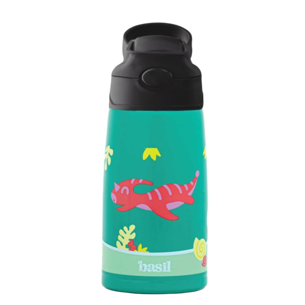 Basil Sipper - Water Bottle for Kids, 430 ml | Stainless Steel Sipper ...