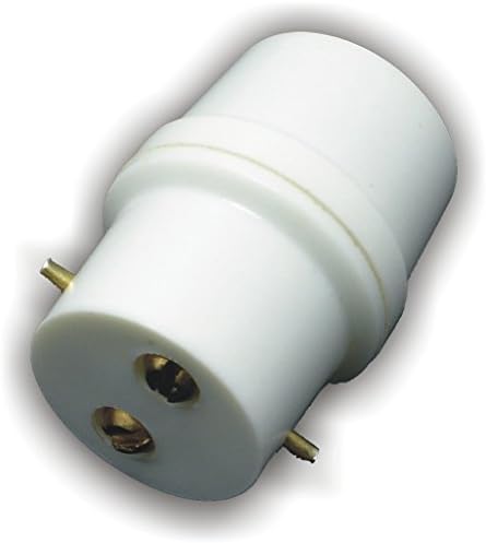 2x B22 Bayonet Light Adaptor Plug BC Bulb Holder Connector Lamp Socket ...
