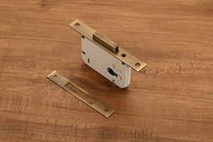 HARMONUS Heavy Duty Brass Dead Lock Body Set for Wooden Door | Mortise ...