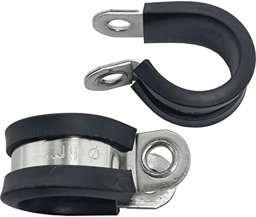 Lumonic 10x 16mm Rohrschellen mit Gummieinlage Edelstahl V2A I ...