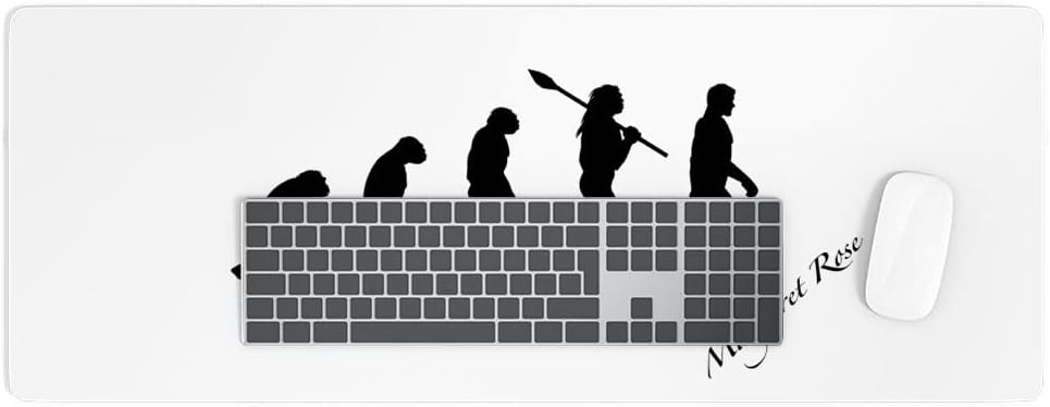 Amazon.com: Evolution Desk Mat - Human Evolution Desk Pad - Graphic ...