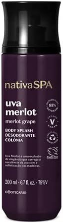 Body Splash Desodorante Colônia Nativa Spa Uva Merlot 200ml | Amazon.com.br