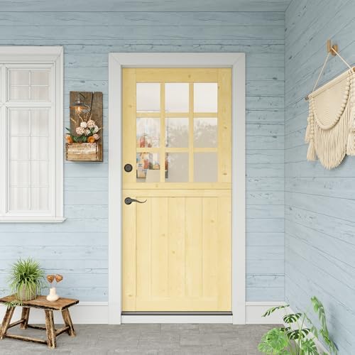 36" x 80" Exterior Prehung Dutch Entry Door (Front/Outside) - 1.75 ...