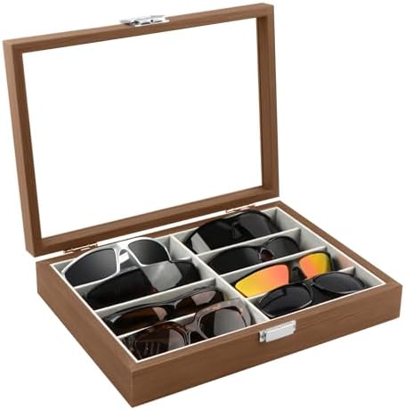 Homeanda Eyeglass Storage Box for Glasses Storing Display Holder ...