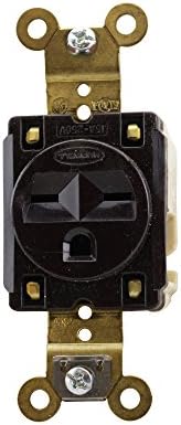 HUBBELL HBL5362BK AC Receptacle NEMA 5-15/20 Female Duplex Industrial ...