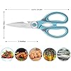 Amazon.com: Kitchen Shears, TEMEISI 2-Pack Multi-function Heavy Duty ...