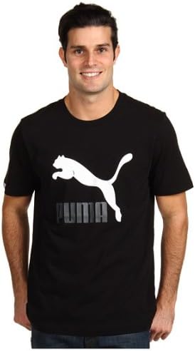 PUMA Men's Vintage no.1 Logo tee, Black, X-Large | Amazon.com