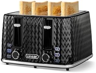 Russell Hobbs Honeycomb 4 Slice Toaster (Independent & Extra wide slots ...