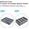 Amazon.com: Expandable Multi Level Drawer Organizer Trays - Collapsible ...